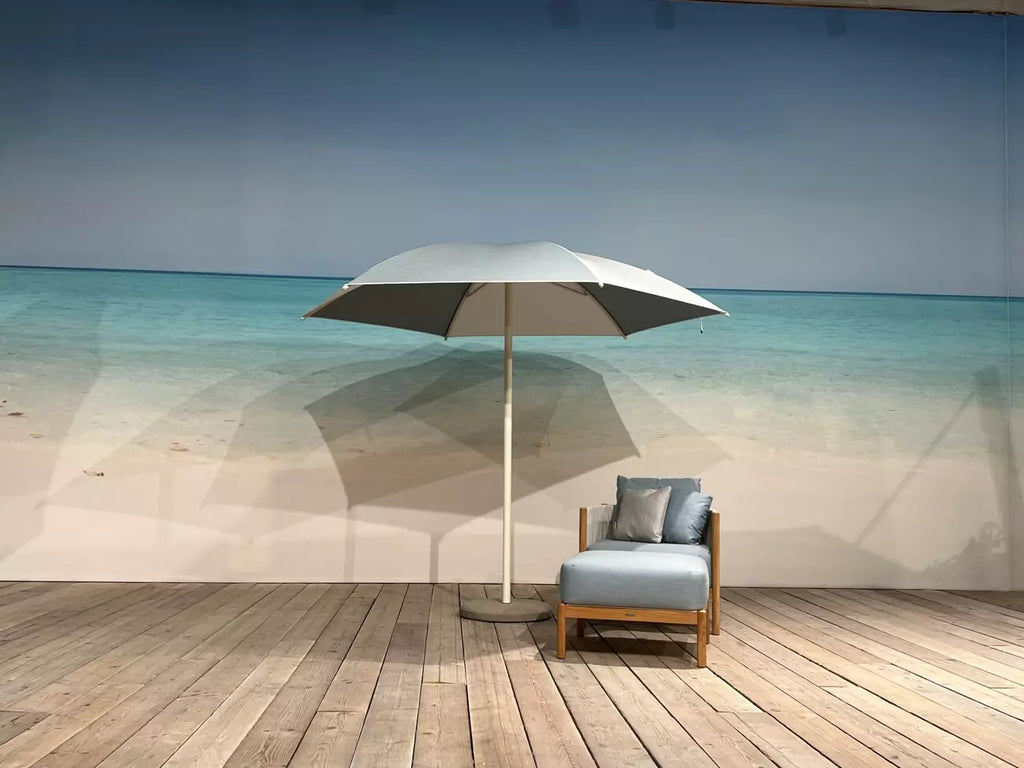 Nata UX Plu Beach - stokparasol - Rond — Vier Seizoenen Buiten