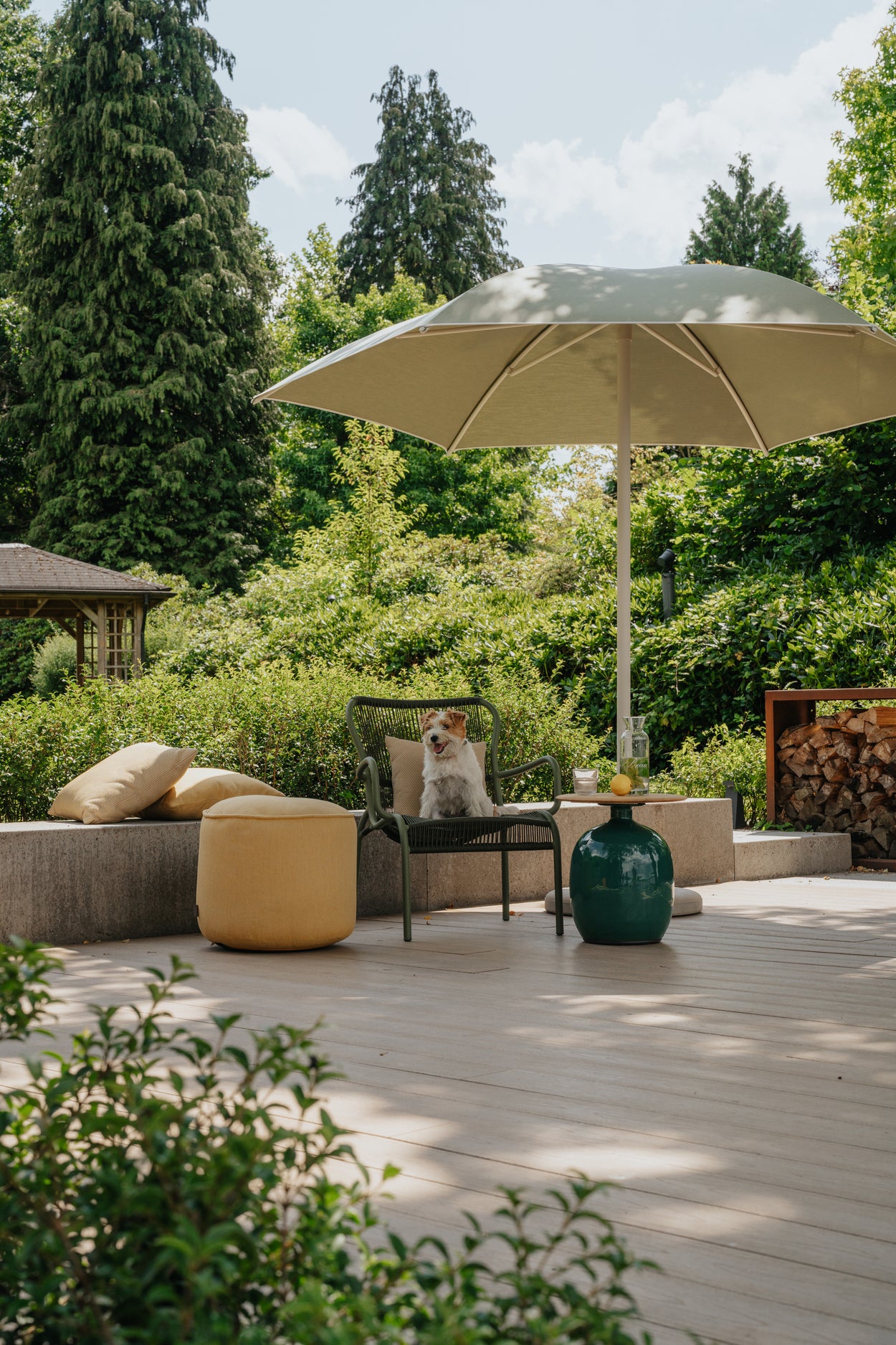 Nata UX Plu Apio - stokparasol - Rond — Vier Seizoenen Buiten